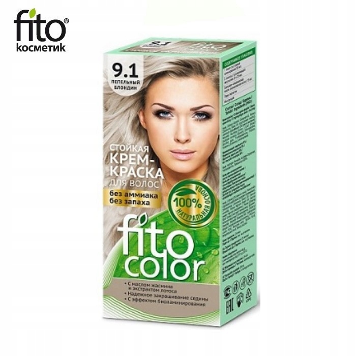 Farba do włosów 9,1 POPIELATY BLOND - FITO COLOR F - 10199129156 - oficjalne archiwum Allegro