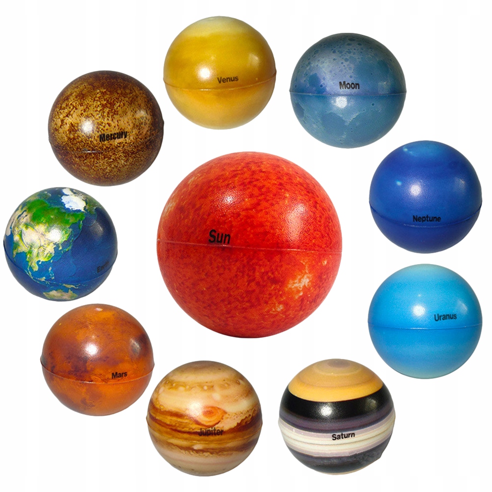 SOLAR SYSTEM MODEL PLANET TOYS PLANET BALLS FOR KIDS EDUCATIONAL TOY ...