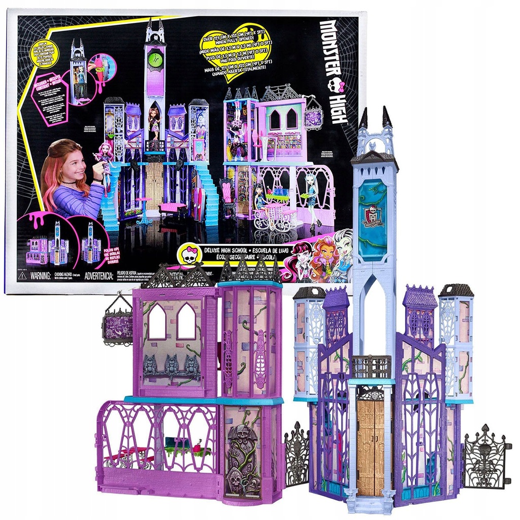 Купить ШКОЛА MONSTER HIGH STRASHICEUM DELUXE XXL DMF91: отзывы, фото и ...
