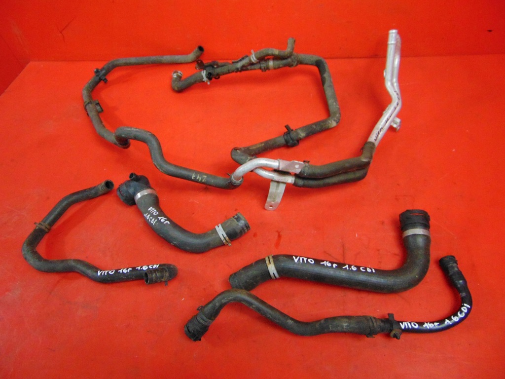 MERCEDES VITO W447 1.6 CDI PRZEWODY WĘŻĘ WODY KPL - 13724493454 ...