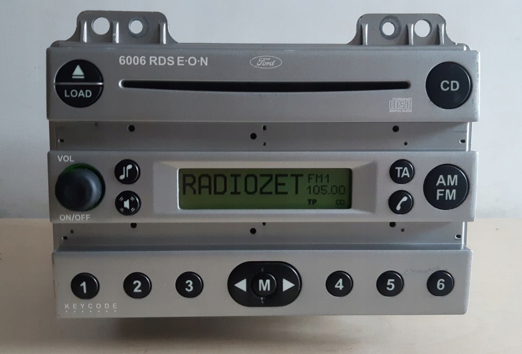 RADIO 6 CD 6006 FORD FIESTA MK6 FUSION + KOD - 13572902069 - oficjalne ...