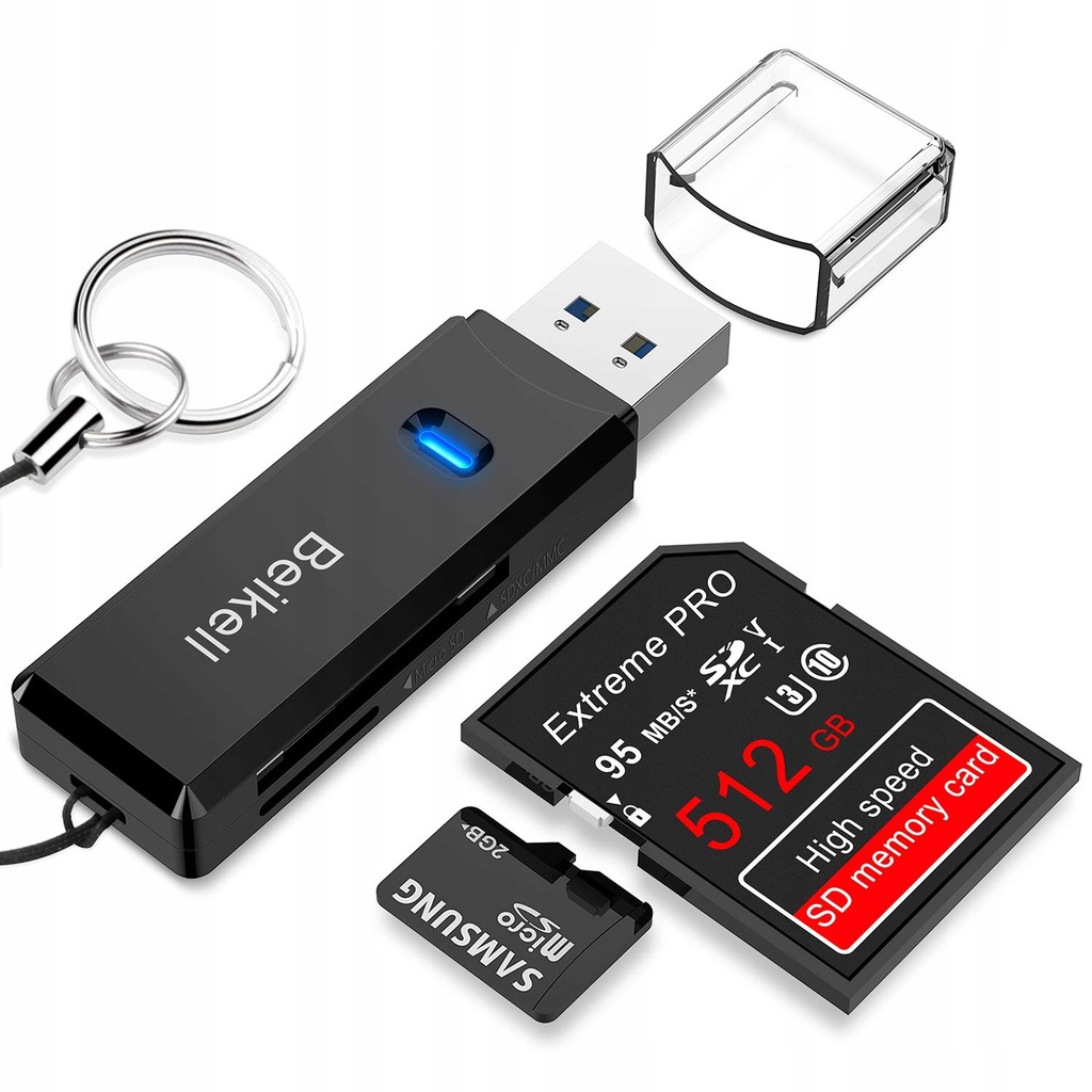Czytnik kart USB 3.0, szybki czytnik kart SD/Micro - 11259111667 ... Czytnik kart USB 3.0, szybki czytnik kart SD/Micro - 11259111667 ...
