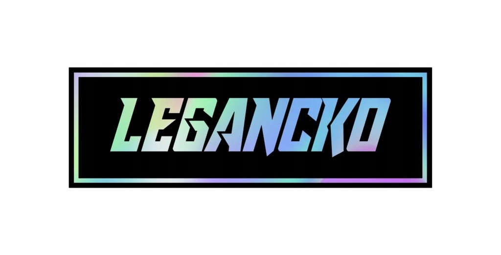 Naklejka LEGANCKO holograficzna HOLO - 12649575476 - oficjalne archiwum ...