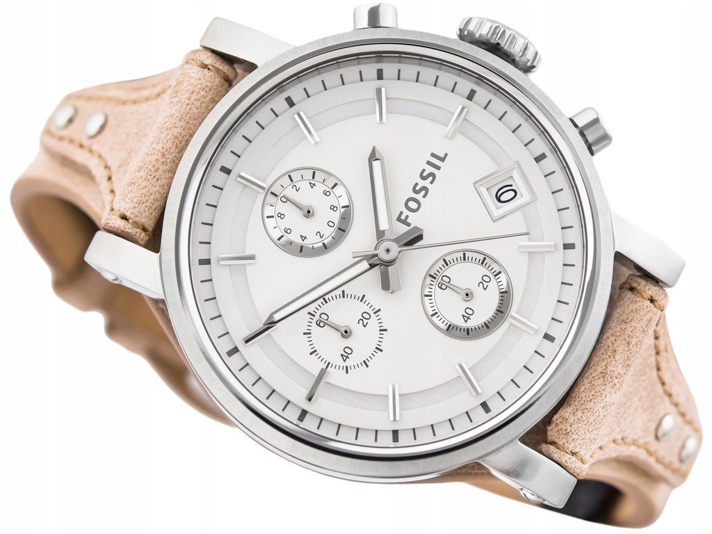 DAMSKI ZEGAREK FOSSIL ES3625 STOPER DATA PIĘKNY FV - 12722337783 ...