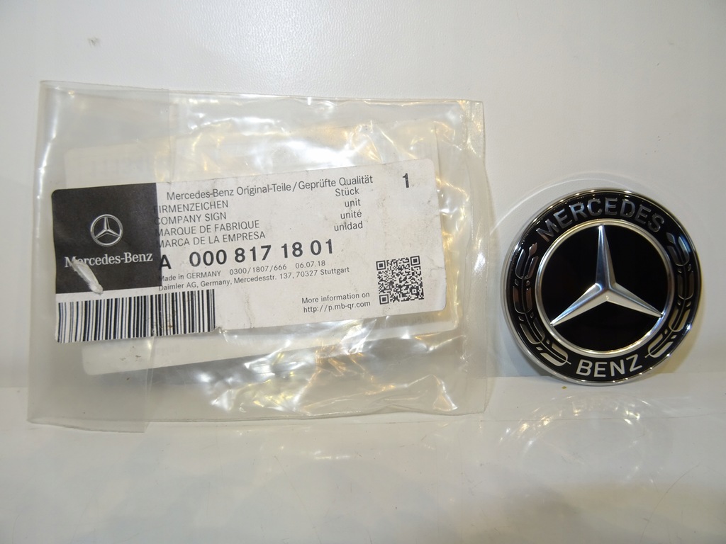 EMBLEMAT ZDERZAKA MERCEDES A0008171801 NOWY - 11640786436 - oficjalne ...