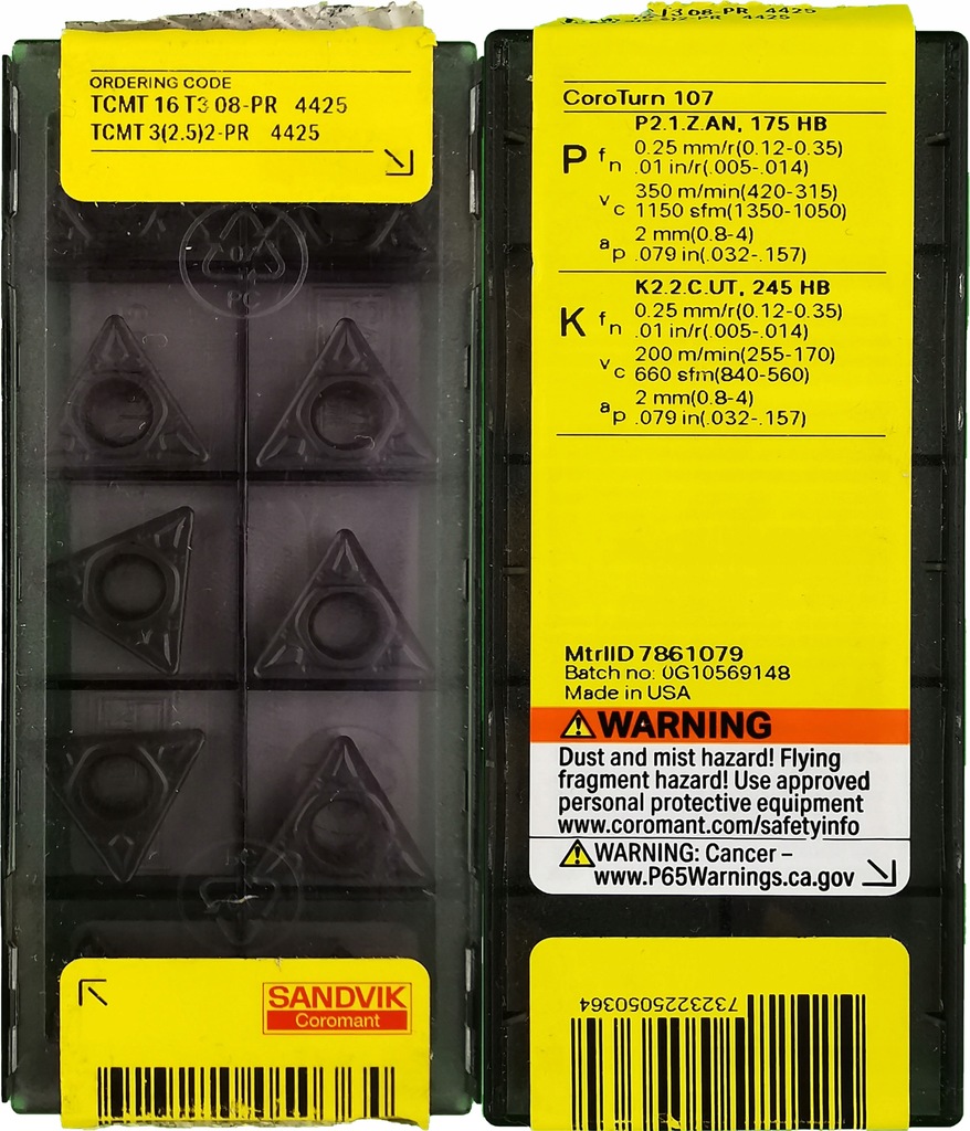 Płytki TCMT 16T308-PR 4425 SANDVIK - 12537788101 - oficjalne archiwum ...