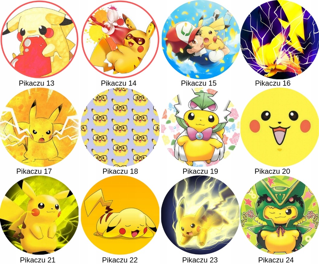 PIKACHU POKEMON OPŁATEK NA TORT 20CM+NAPIS - 9967890654 - oficjalne ...