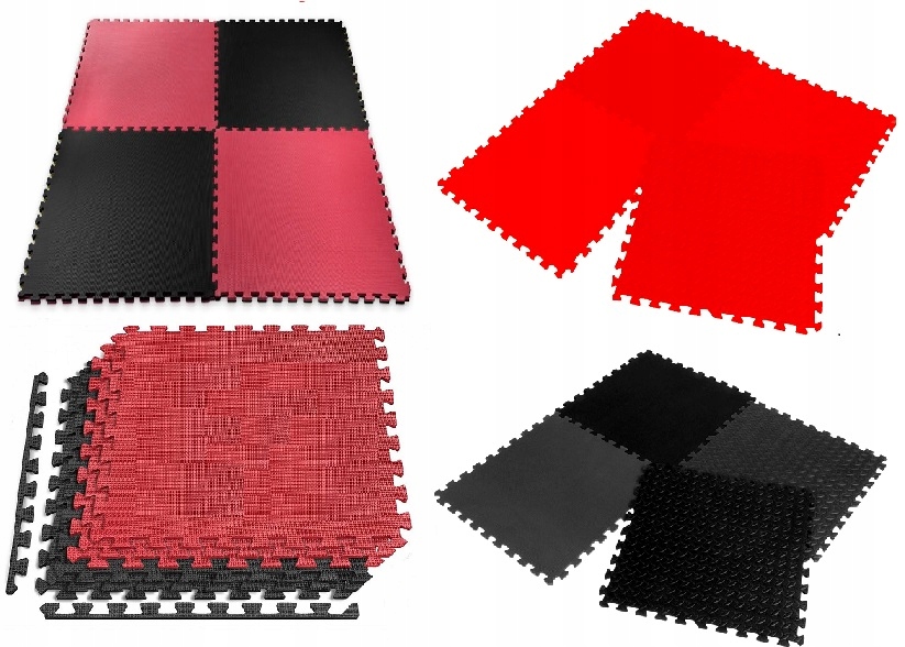 DUŻA MATA PIANKOWA Gruba PUZZLE dzieci 120x120 cm - 11816235065 ...