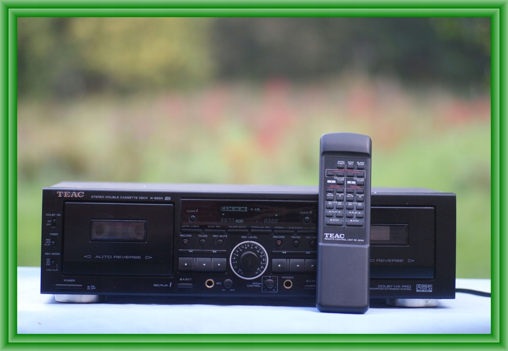 Magnetofon dwu-kasetowy , DECK TEAC W-865R + pilot / Twoja cena BCM ...