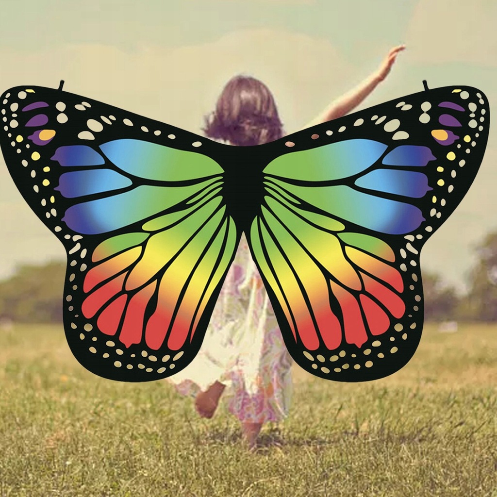 Skrzydła motyla dla dzieci księżniczka kostium mot - 12962858137 ...