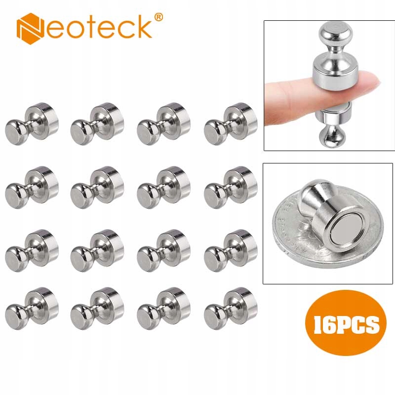 Neoteck 16 sztuk magnetyczne metalowe haczyki na - 12459077471 ...