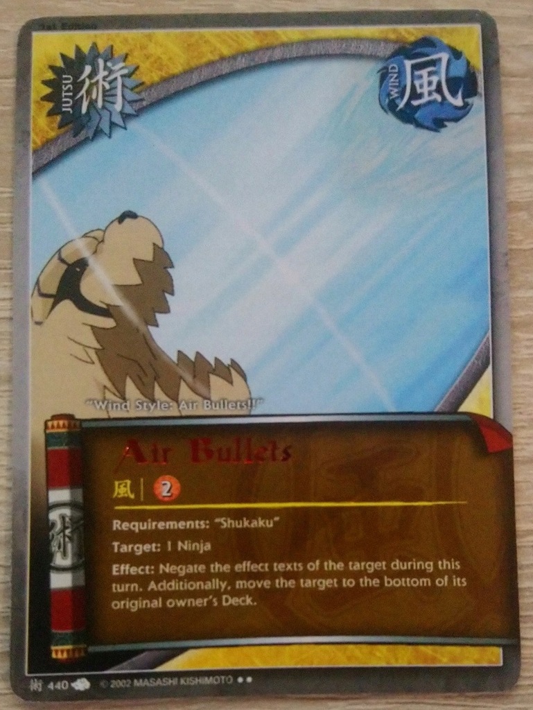 Karta Naruto CCG Jutsu Air Bullets - J-440 - 13314536493 - oficjalne ...