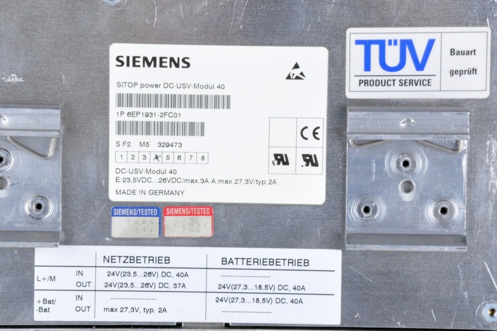 Купить Модуль ИБП SIEMENS SITOP DC-USV-Modul 6EP1931-2FC01: отзывы ...