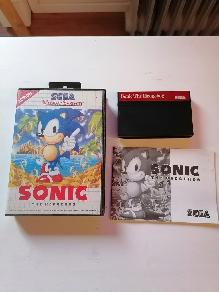Sonic the hedgehog SEGA MASTER SYSTEM Sega - 12689317215 - oficjalne ...