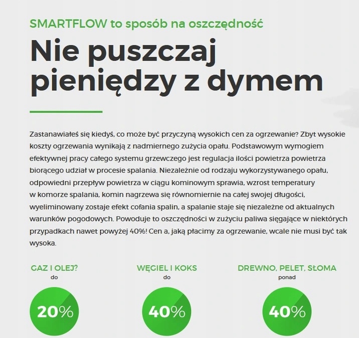 Nasada kominowa Polmar Smartflow 20 cm x 50 cm - 12127666827 ...