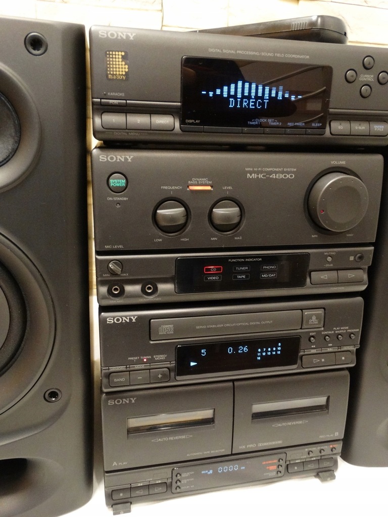 WIEŻA SONY MHC-4800+KOLUMNY+PILOT SPRAWNA - 11465748786 - oficjalne ...