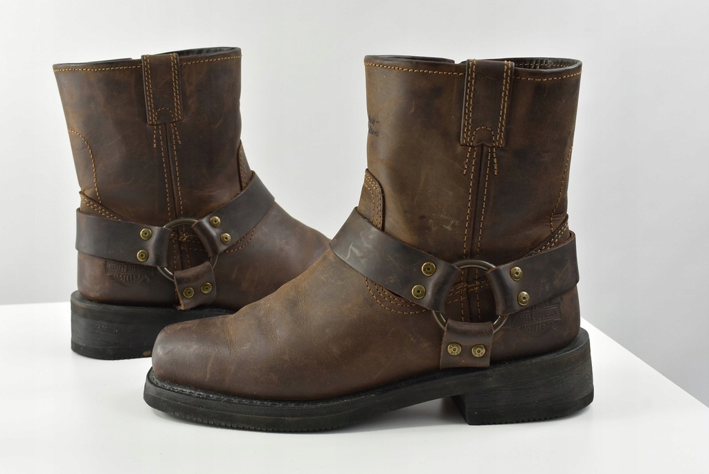 BUTY HARLEY DAVIDSON SKÓRA MOTOR ROZ 40 WKL 26CM - 12046248871 ...