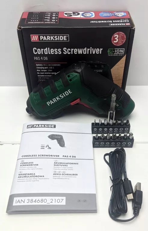 WKRĘTARKA BEZPRZEWODOWA PARKSIDE PAS 4 D6 - 12698153501 - oficjalne ...