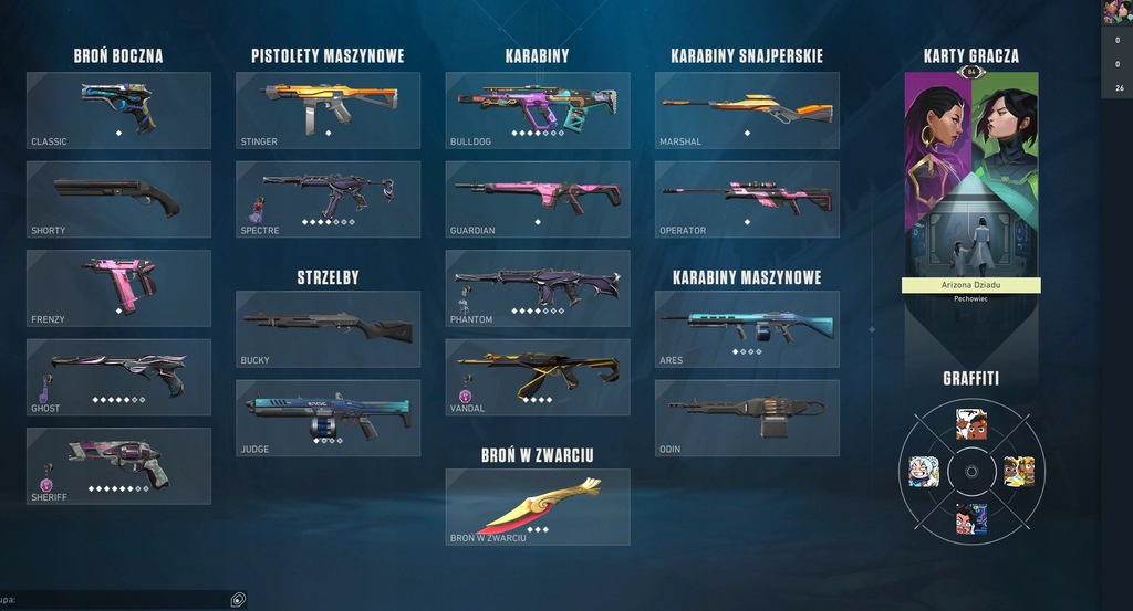 Konto Valorant Wyjątkowe Skiny - 14526018624 - oficjalne archiwum Allegro