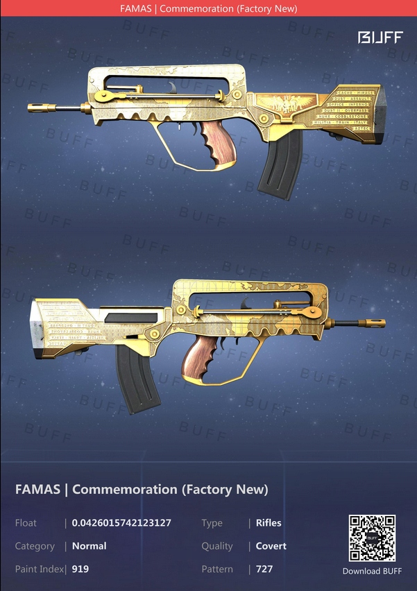 Famas Upamiętnienie FN cs:go skin CSGO skiny CS:GO - 12462962390 ...