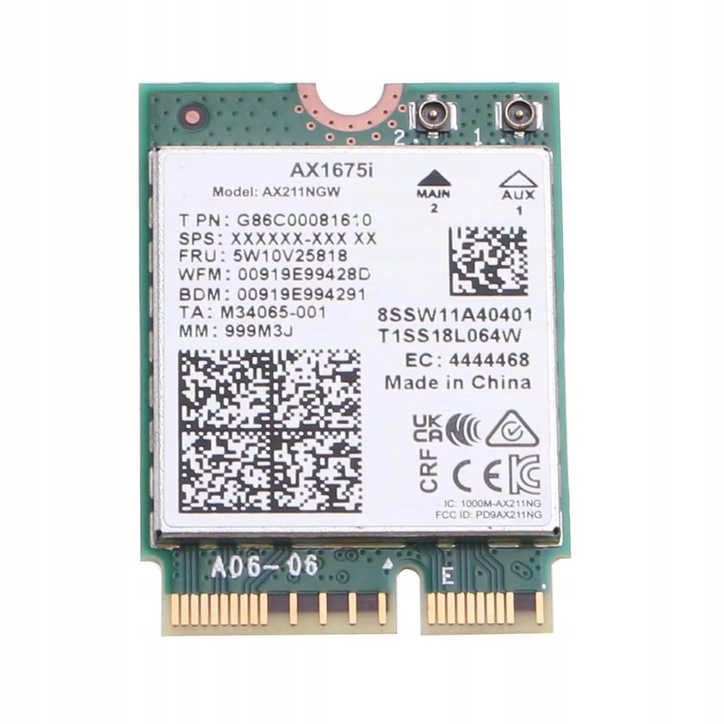 Karta Intel AX211NGW Killer AX1675i Wi-Fi 6E AX211 - 14124645807 ...