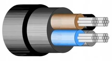 Kabel przewód YAKXS/YAKY 4x10 2 0,6/1kV aluminiowy - 11973117823 - oficjalne archiwum Allegro