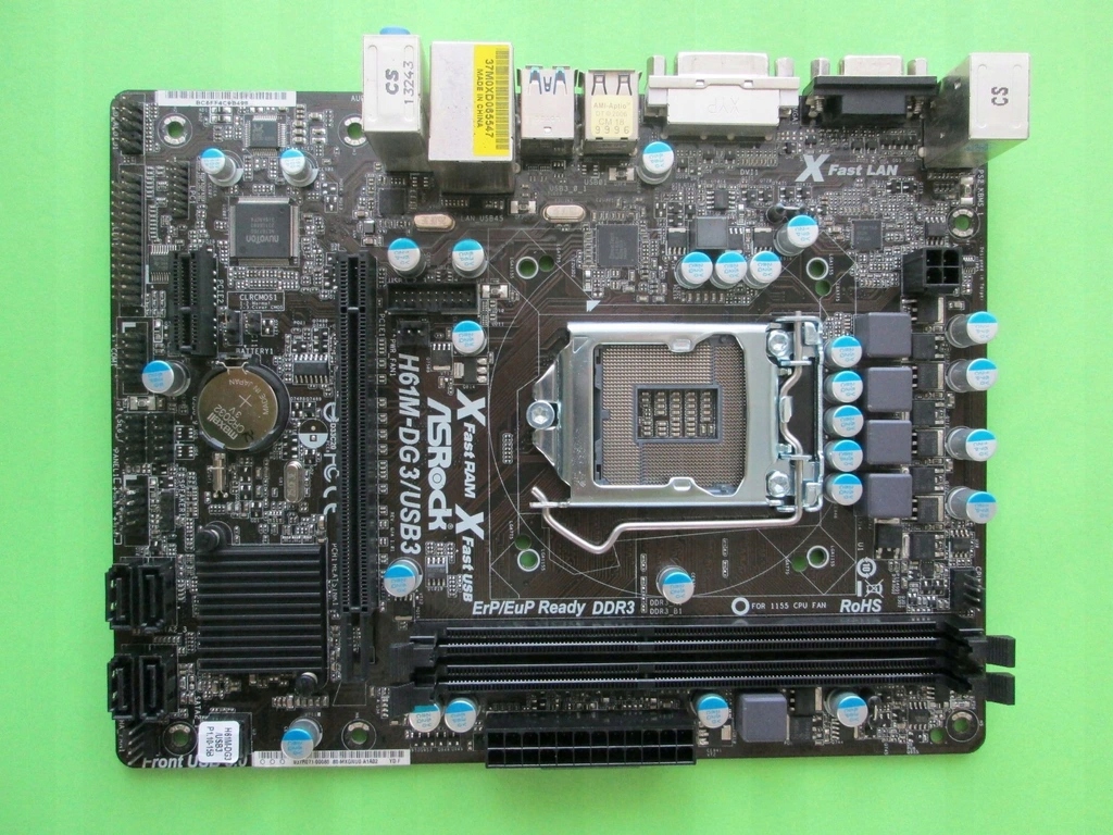 __ASRock H61M-DG3/USB3 DDR3-1600Mhz Gen3 LGA1155 - 11821199615 ...