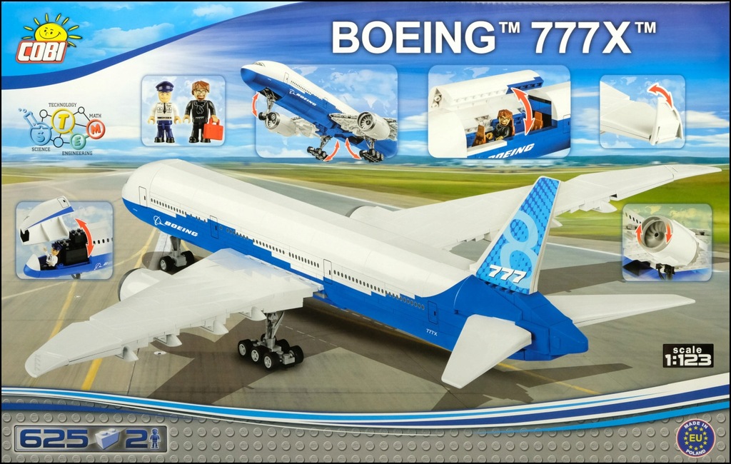 COBI Boeing 777X (26602) - 8175241213 - oficjalne archiwum Allegro