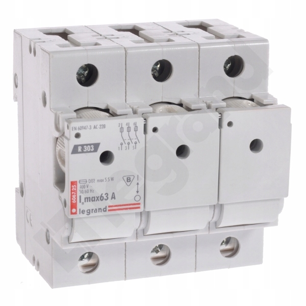 Legrand Rozłącznik bezpiecznikowy 63A 3P D02 R303 - 10888080971 ...