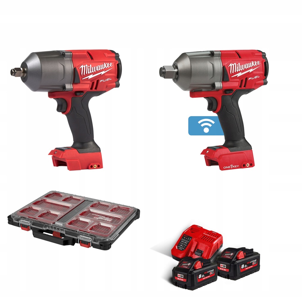 Milwaukee ZESTAW KLUCZ M18 ONEFHIWF34 + FHIWF12-0X - 10420797198 - oficjalne archiwum Allegro