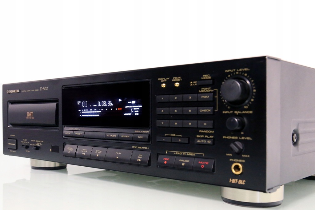 Magnetofon DAT PIONEER D-500 profesionalny przepiękny magnetofon cyfrowy - 17308386737 ...