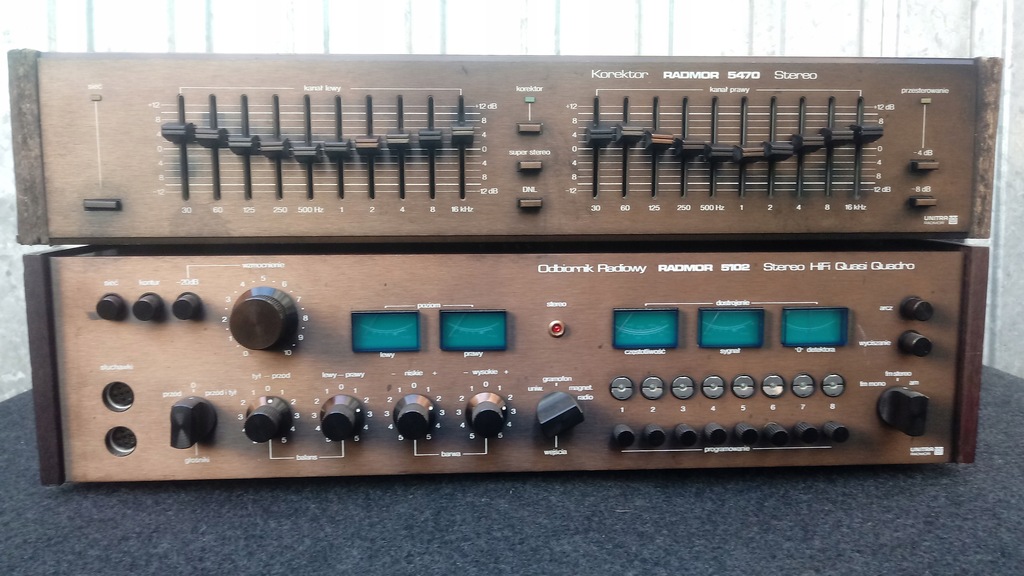 Korektor graficzny Unitra Radmor 5470 stereo rudy - 11937551410 ...