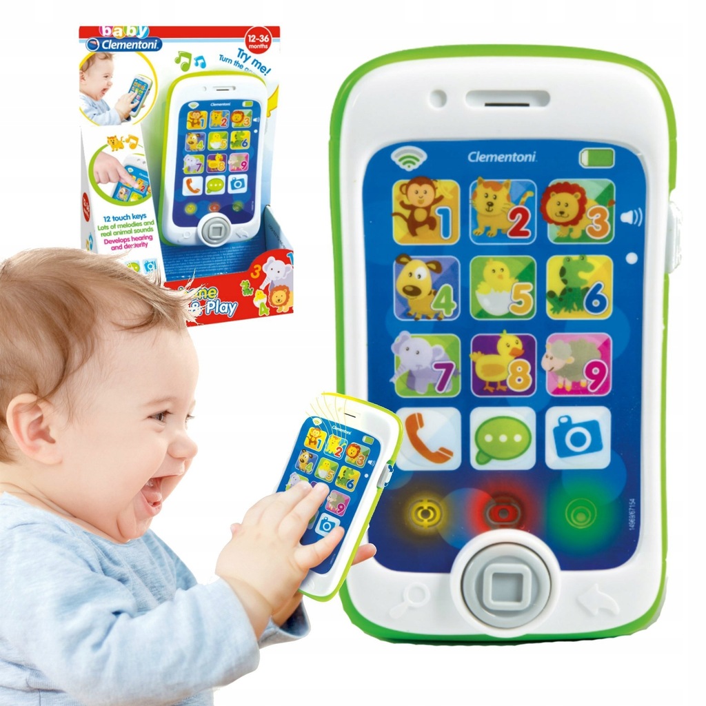 CLEMENTONI BABY TELEFON SMARTFON DOTYKOWY 17223 - 10758549803 ...