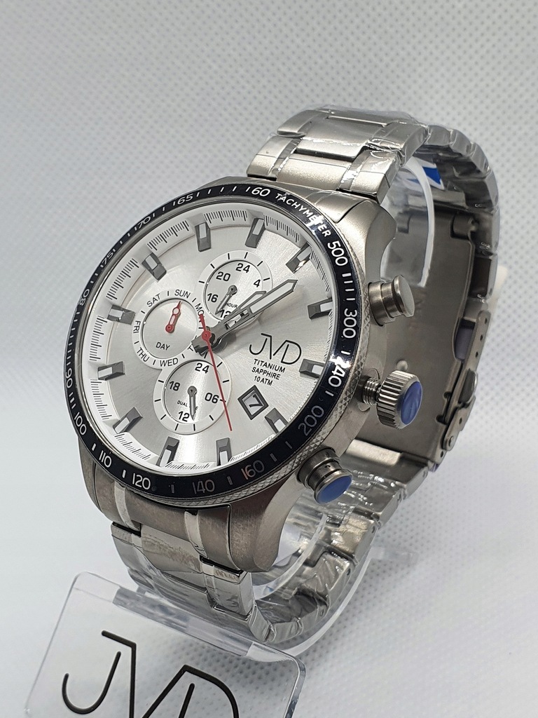 Zegarek JVD JE2003.4 tytan, szafir, WR100, lekki - 11842943994 ...