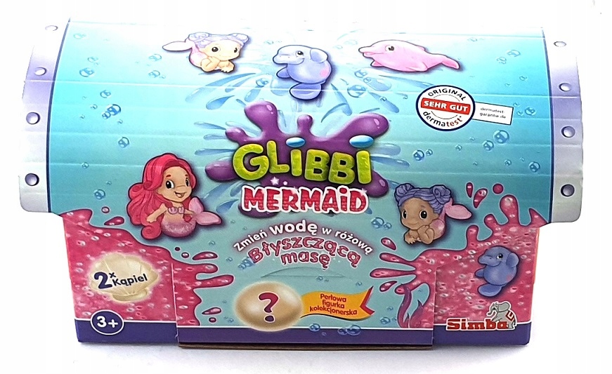 GLIBBI MERMAID BŁYSZCZĄCA MASA SLIME DO WODY SIMBA - 11413066821 ...