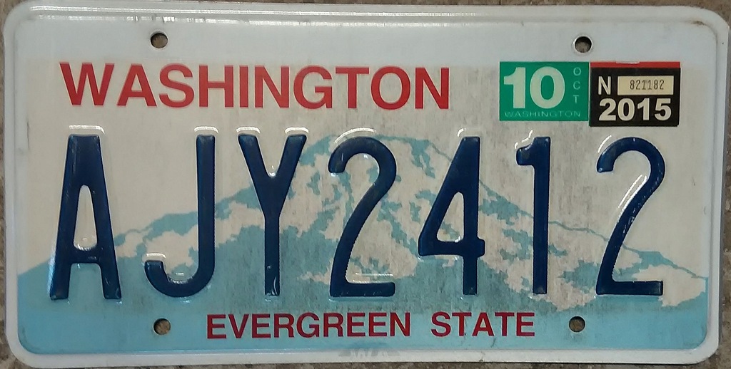 Tablica rejestracyjna WASHINGTON USA oryginalna !! - 13787496886 - oficjalne archiwum Allegro