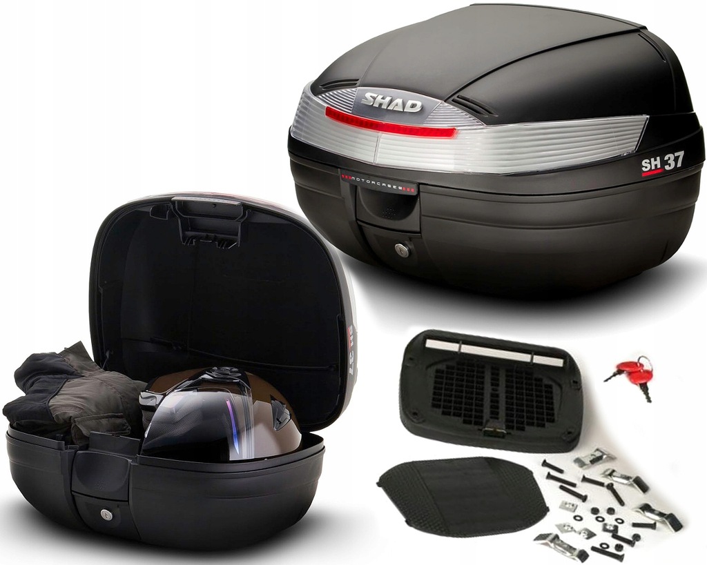 KUFER MOTOCYKLOWY SHAD SH37 37L + PŁYTA JAKOŚĆ - 12196817719 ...