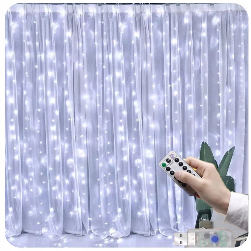 KURTYNA MIKRO LED DRUCIK 3x2m LAMPKI SOPLE PILOT - 11492199475 ...