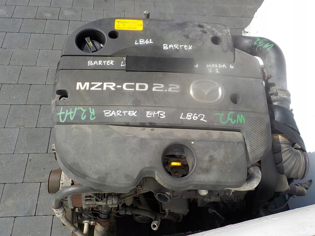 MAZDA 6 II GH 2.2 CITD 185KM SILNIK R2AA KOMPLETNY - 14235911636 - oficjalne archiwum Allegro