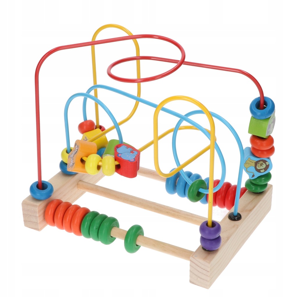 Pętla motoryczna DUŻY LABIRYNT z koralikami 3771 - 10005465040 - oficjalne archiwum Allegro