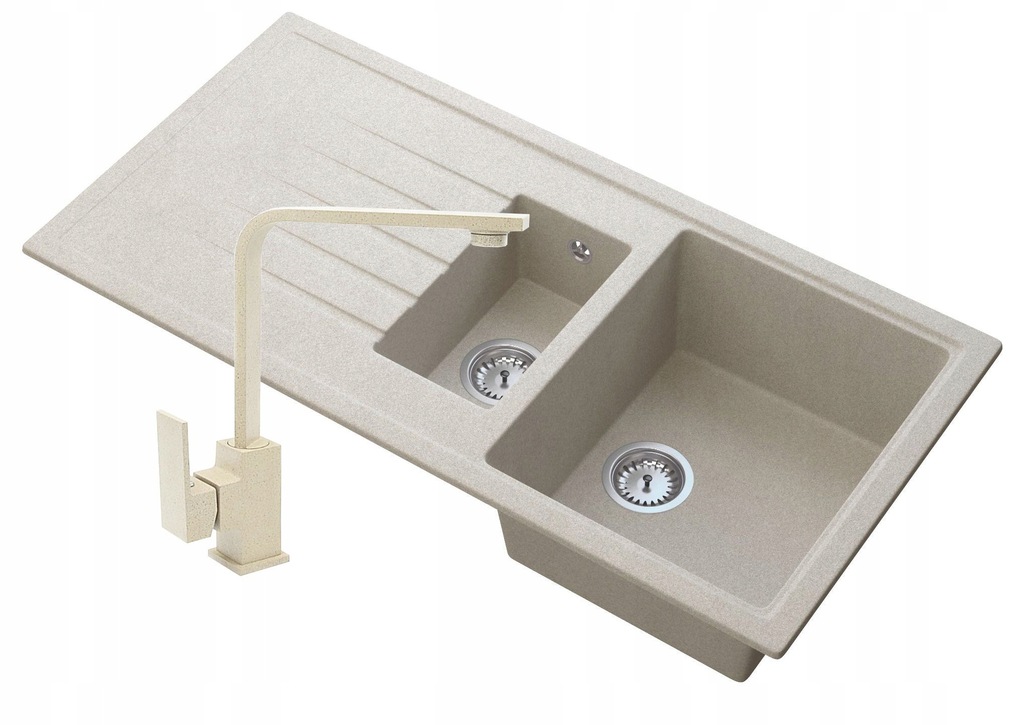 ZLEWOZMYWAK GRANITOWY KUCHENNY PÓŁTOREJ KOMORY BAT - 8219333494 ...