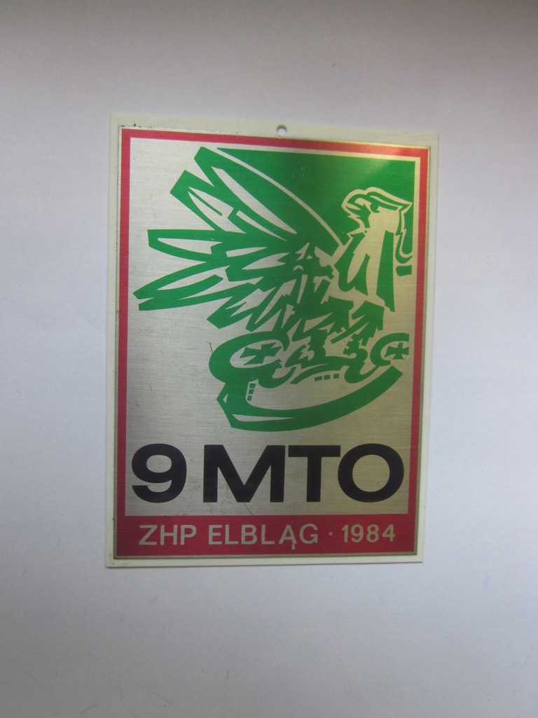 Odznaka-Plakietka ZHP Elbląg 1984 9MTO - 12646187247 - oficjalne ...