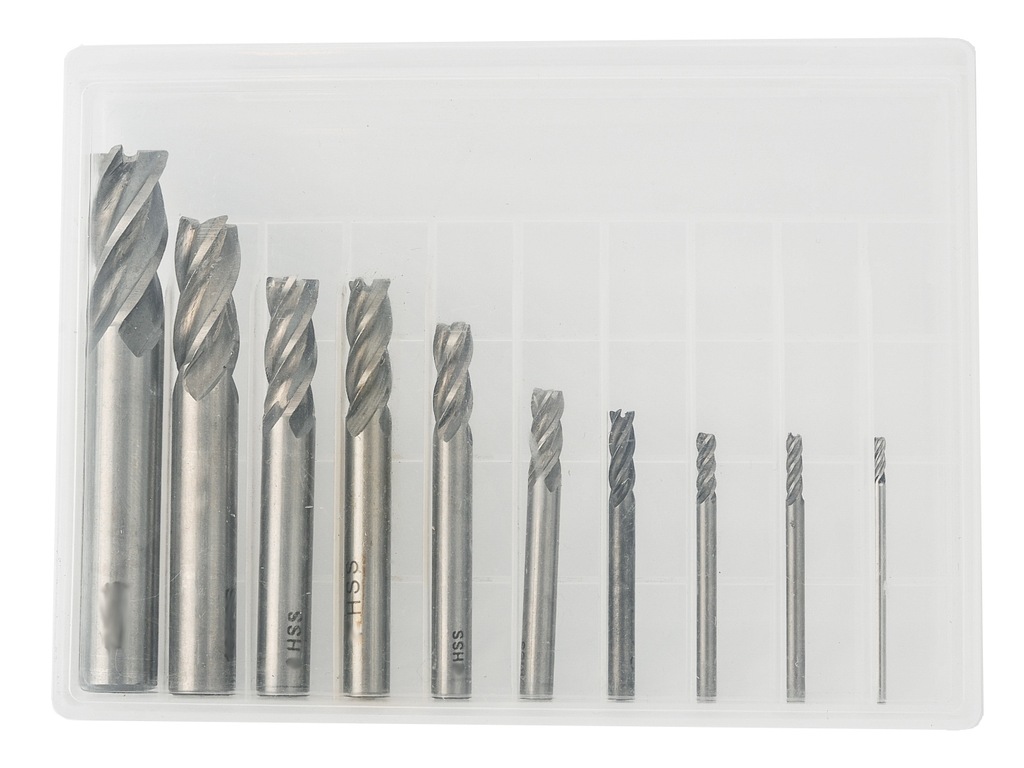 FREZY PALCOWE HSS-AL 3-18mm 4 PIÓRA- ZESTAW 10szt. - 7211431441 ...