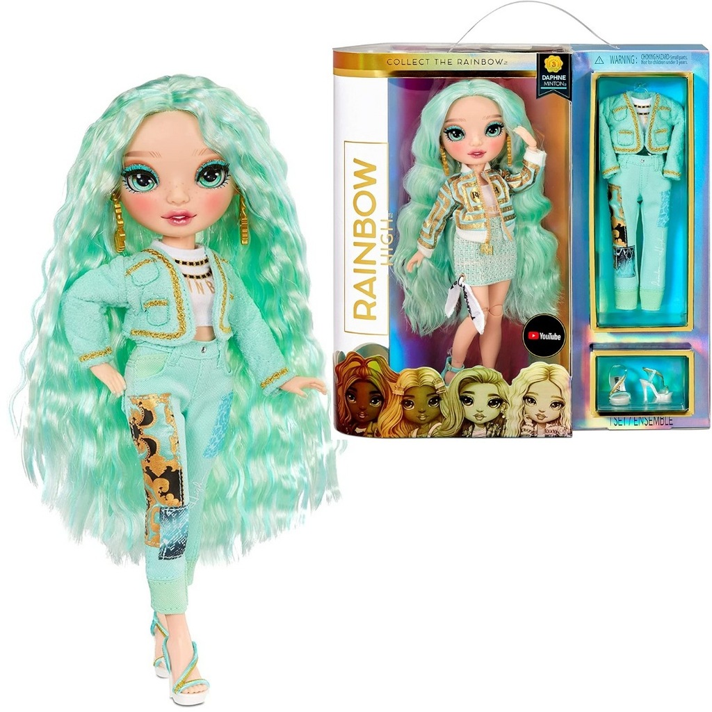RAINBOW HIGH LALKA DAPHNE MINTON MIĘTOWY + AKC S3 - 12514253383 ...