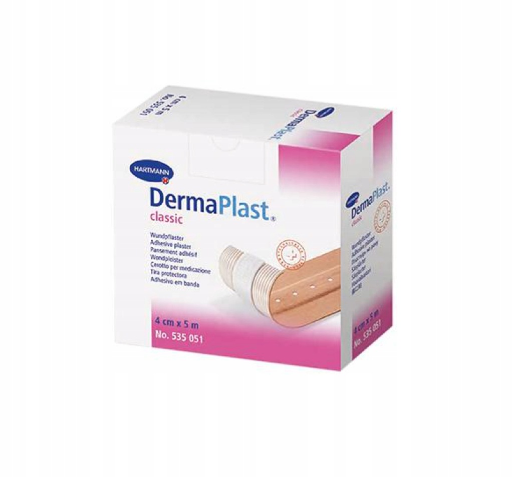 Dermaplast Classic 8cm x 5m Plaster opatrunkowy - 12426632421 ...