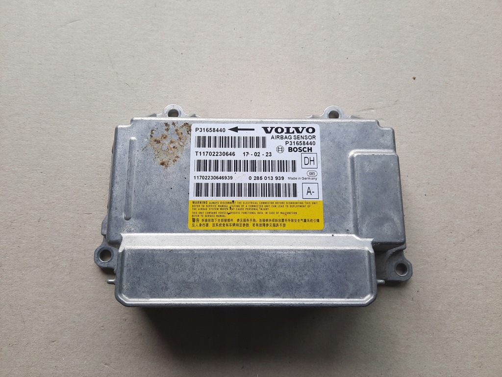 VOLVO V60 10- S60 II SENSOR MODUŁ PODUSZEK AIRBAG PO WYSTRZALE ! 31658440 - 15724608301 ...