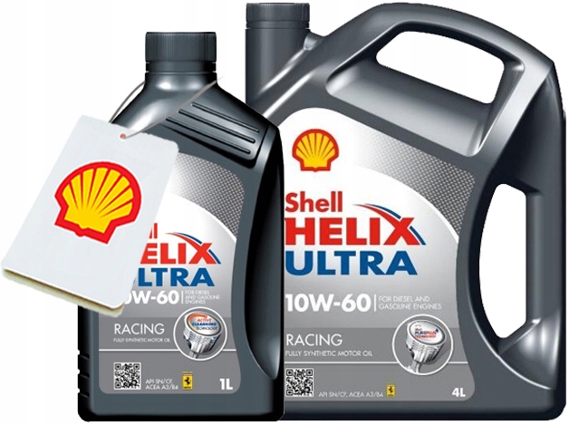 SHELL HELIX ULTRA RACING 10W60 5L 10W-60 + GRATIS - 6376213162 ...