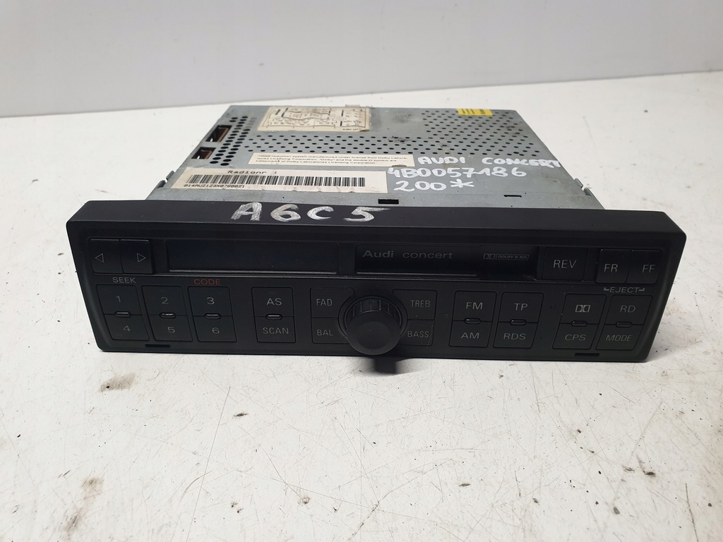 RADIO AUDI CONCERT AUDI A6 C5 4B0057186 - 14088061865 - oficjalne archiwum Allegro