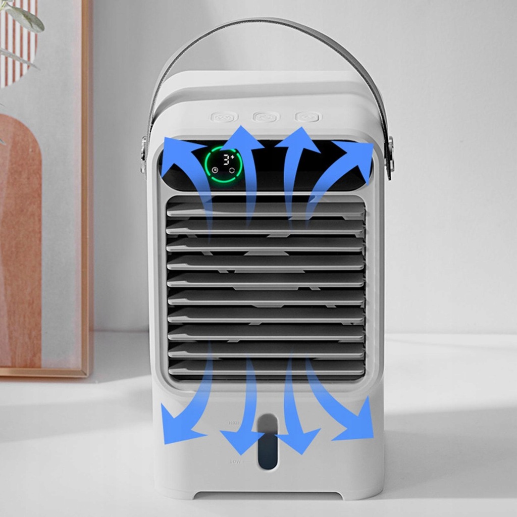 Mini klimatyzator wentylator wyparny do salonu - 12250624080 ...