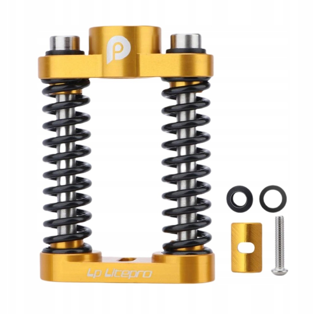 Folding Bicycle Dual Spring Shock Absorber Golden - 13700468126 ...